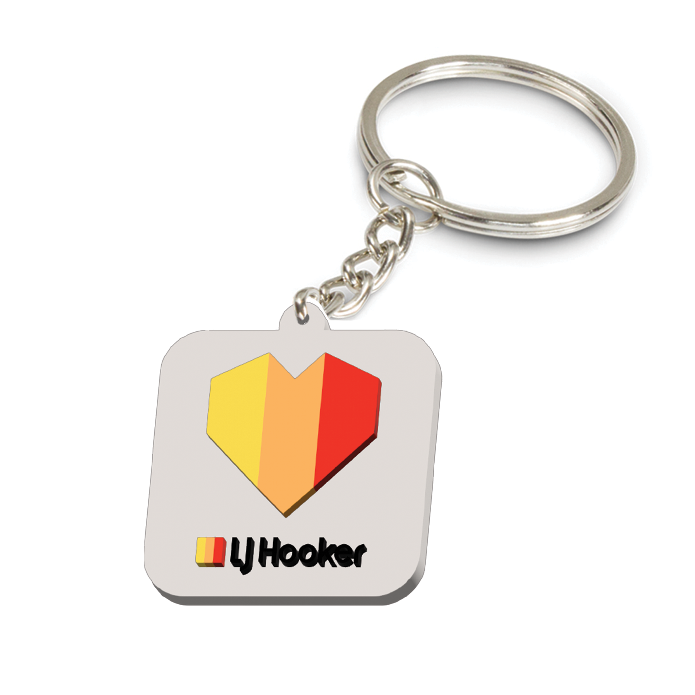 111770 - PVC Key Ring Small - Both Sides Moulded Heart – Promo On Demand